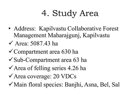 Scientific Forest Management Kapilvastu2072 Pptx