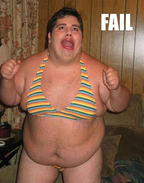 Fat Men In Mankinis