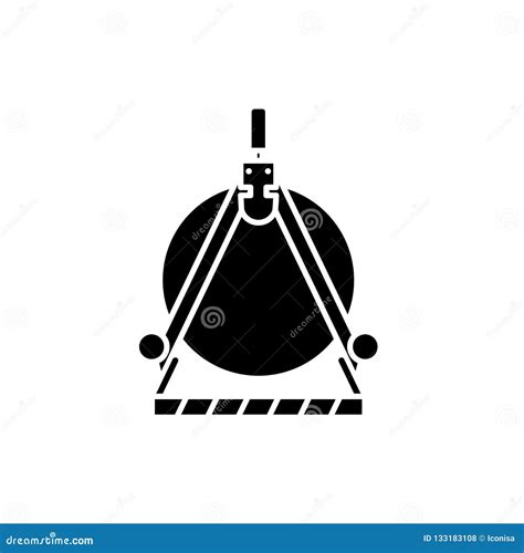 Engineering Calculation Black Icon Vector Sign On Isolated Background