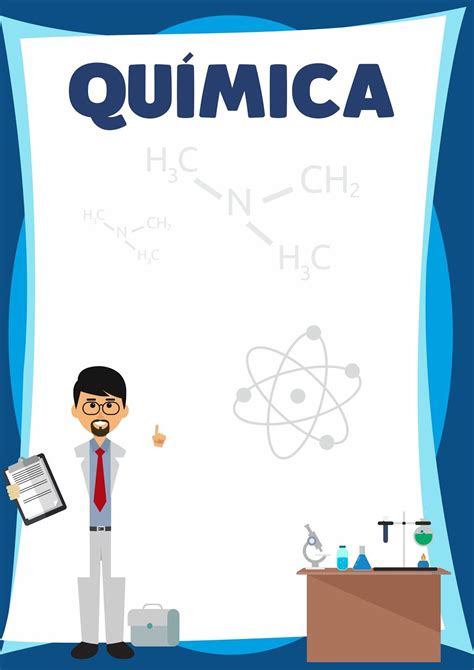 Caratula De Química Los Mejores Diseños Del 【2019 Caratulas Para