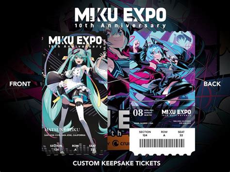 Hatsune Miku 10th Anniversary Miku Expo Custom Physical Memento