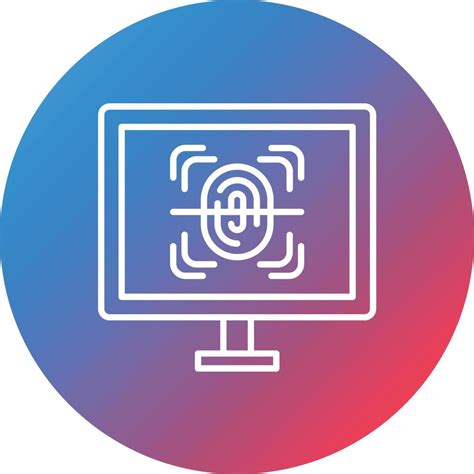 Biometrics Line Gradient Circle Background Icon 16865753 Vector Art At Vecteezy