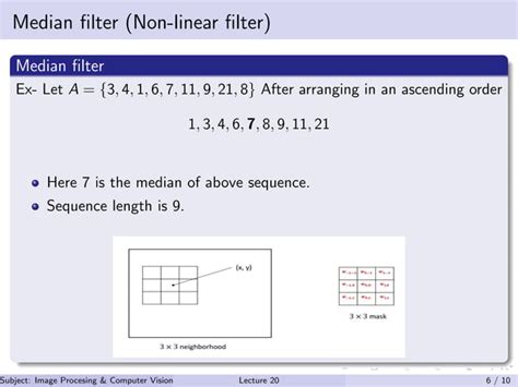 Linear Smoothing Median And Sharpening Filter Pdf Technology
