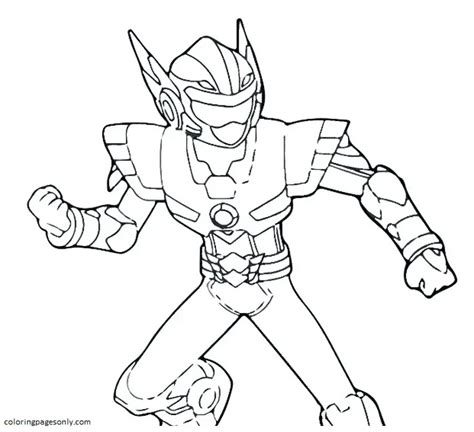 Printable Miniforce X Coloring Pages Mini Force