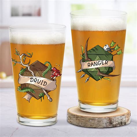 Dnd Class Cocktail Glass 16oz Beer Glass Drinking Glasses Pint Glass Bar Accessories Dm