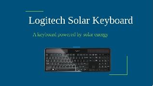 Logitech Solar Keyboard At Emaze Presentation