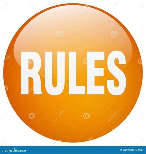Rules Button Stock Vector Illustration Of Notice Template 122713665