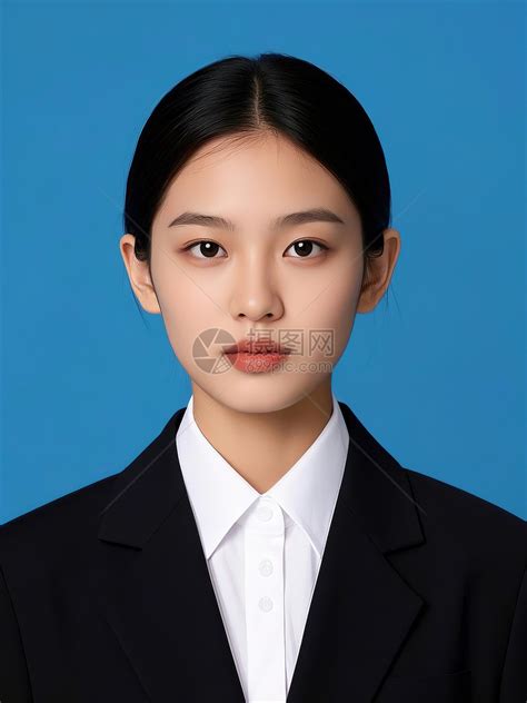 一张中国女孩的证件照高清图片下载 正版图片402714517 摄图网