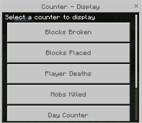 Counter Mc Minecraft Addon Counter Mc Minecraft Addon