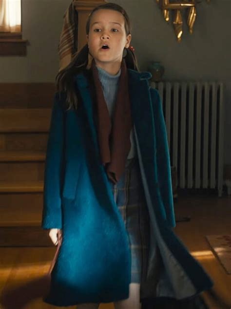 The Best Christmas Pageant Ever Beatrice Schneider Blue Wool Coat