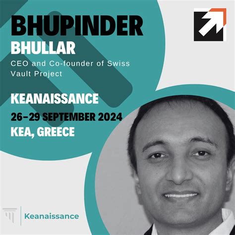 We Are Thrilled To Announce That Bhupinder Bhullar Will Be A Keynote Speaker At The Upcoming