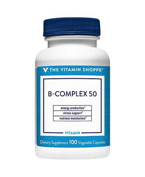 The Vitamin Shoppe B Complex 50 Vitamin B Support For Energy