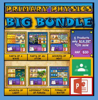 Elementary Physics Bundle Google Slides Presentations PPT S Worksheets