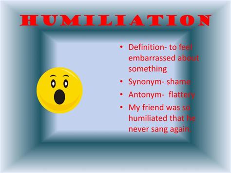 Ppt Humiliation Powerpoint Presentation Free Download Id2761607