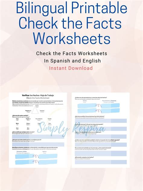 Dbt Skills Worksheets In Spanish Dbt Worksheets