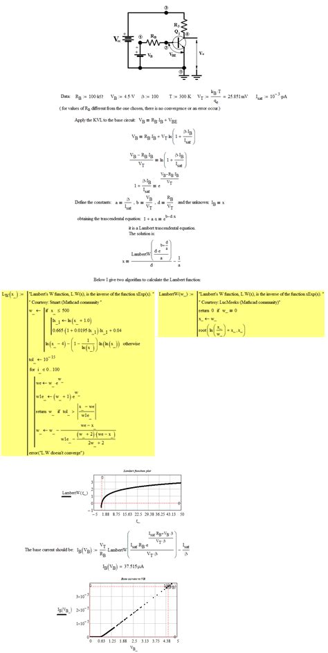 equation is it mathematically possible to solve for base current in