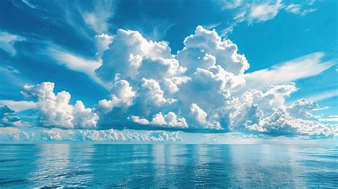 Beautiful Nature Ocean Clouds Seascape Panorama Beautiful Tropical Sea