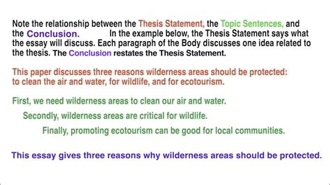 3 Thesis Statements And Topic Sentences Youtube