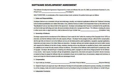 Free 8 Sample Development Agreement Forms In Pdf Ms Word