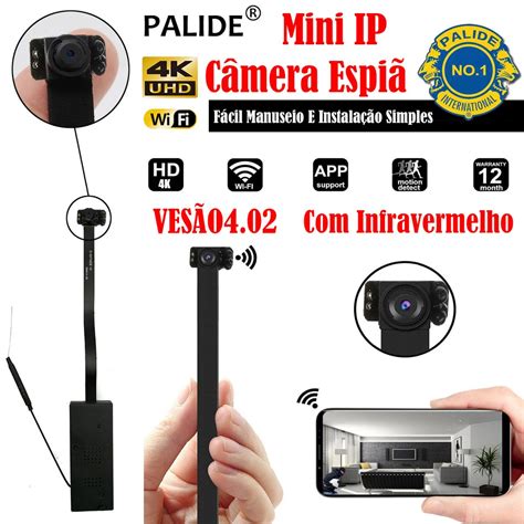 Mini Camera Espia Filmadora Infravermelho Ip Wifi Sem Fio Shopee Brasil