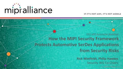Pdf How The Mipi Security Framework Protects Automotive Serdes Dokumentips