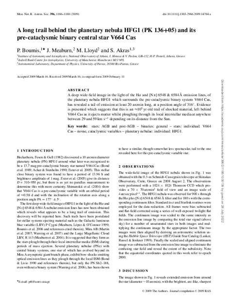 Pdf A Long Trail Behind The Planetary Nebula Hfg1 Pk 136 05 And Its Pre Cataclysmic Binary