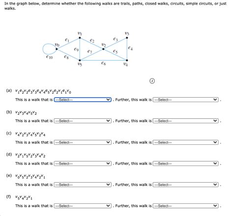 solved in the graph below determine whether the following