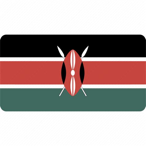 Flag Kenya Rectangular Country Flags National Rectangle Icon Download On Iconfinder