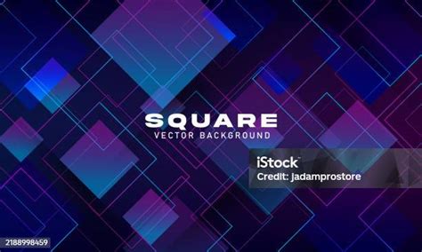 Abstract Gradient Square Shape Background Stock Illustration Download