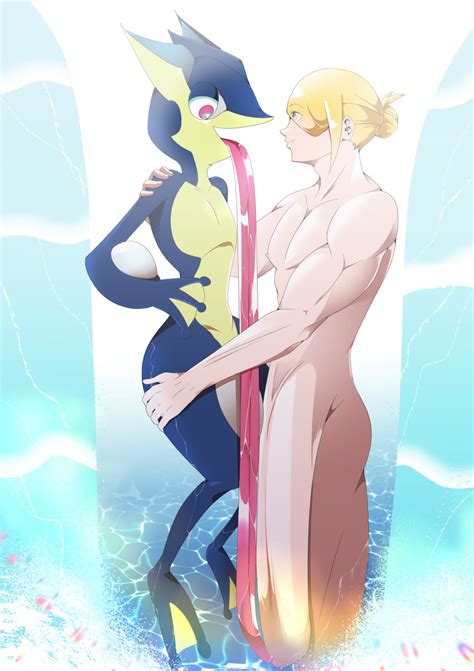 Rule 34 Absurd Res Ambiguous Gender Anthro Duo Generation 6 Pokemon Greninja Heart Eyes Heart