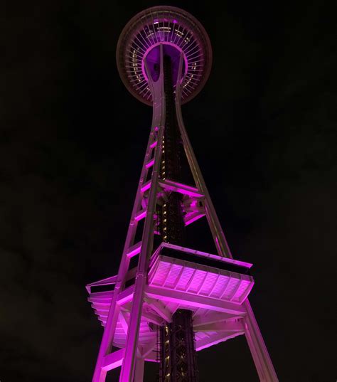 Space Needle Seattle At Night At Lori Birdwell Blog
