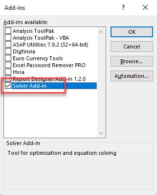 How To Fix When Loading Excel Solver Not Working Automate Excel