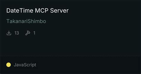 Getcurrenttime Datetime Mcp Server Glama