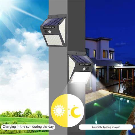 144 Led Solar Light Wireless Pir Motion Sensor Wat Grandado