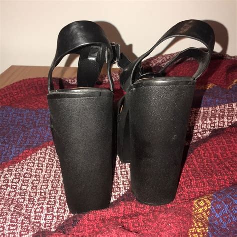 Rue21 Shoes Rue2 Black Chunky Heel With Straps Poshmark