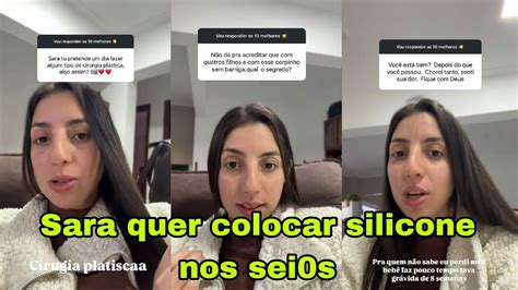 Sara Kellen Quer Colocar Silicone Nos Sei0s Youtube