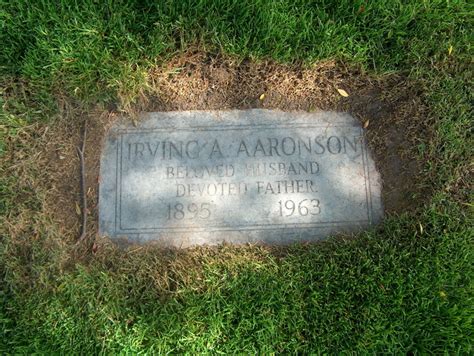 Irving Aaronson 1895 1963 Find A Grave Memorial
