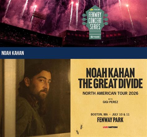 Join Us For Noah Kahan Fenway For Foundation To Be Named Laters