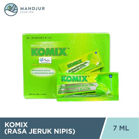 Komix Rasa Jeruk Nipis Sachet — Apotek Mandjur