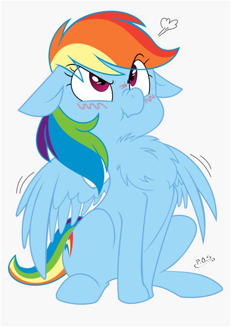 Mlp Rainbow Dash Fluffy Hd Png Download Kindpng