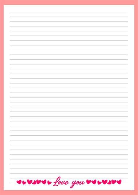 Free Printable Love Letter Paper Get What You Need For Free