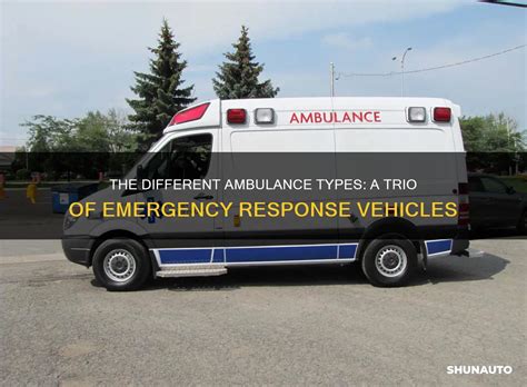 The Different Ambulance Types A Trio Of Emergency Response Vehicles ShunAuto