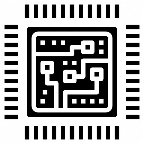 Chip Computer Cpu Processor Icon Download On Iconfinder
