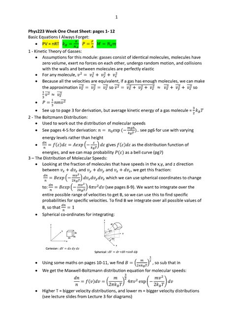 Phys223 Cs Summary Classical Physics Warning Tt Undefined Function 32 Phys223 Week One