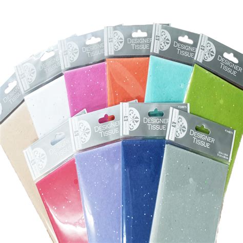 China Embedded Sparkle Tissue Paper Beater Dyed Factory And