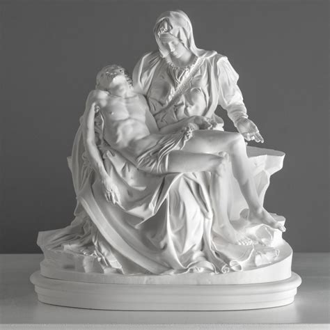 Escultura De La Piedad De Miguel Ángel Estatua Blanca Museo Vaticano