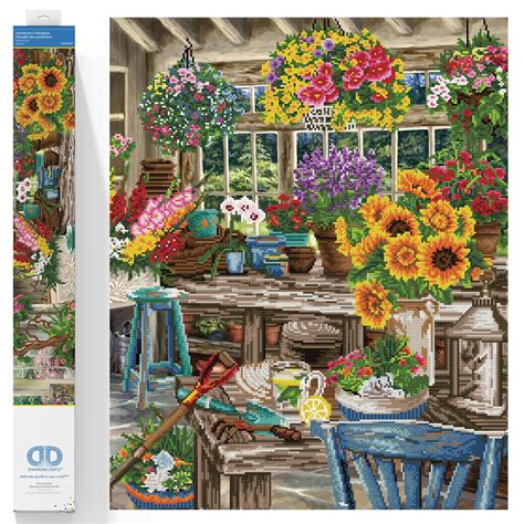 Diamond Dotz ® Gardeners Paradise Partial Drill Round