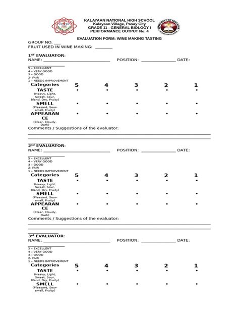 Wine Evaluation Pdf Taste Wine