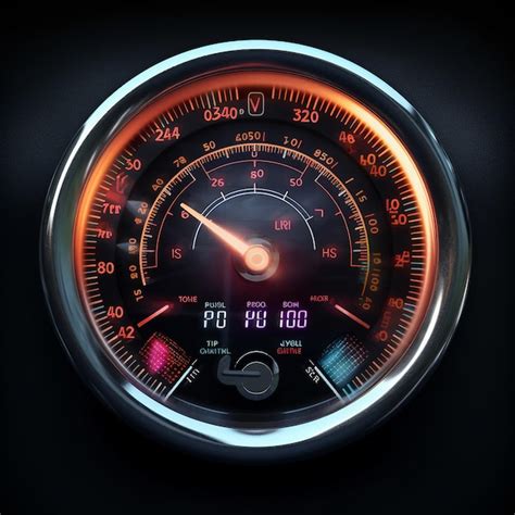 Premium Photo A Speedometer With The Numbers 0 And 0 On It