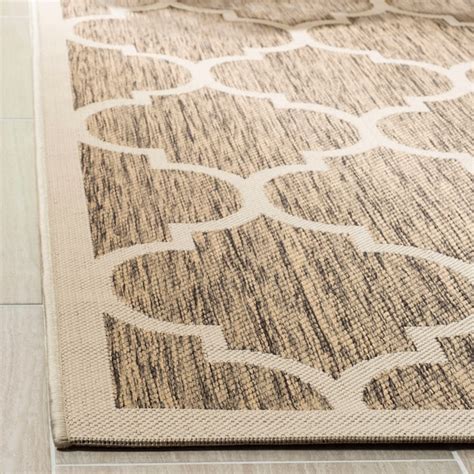 Safavieh Courtyard 7 X 7 Ft Brownbone Square Indooroutdoor